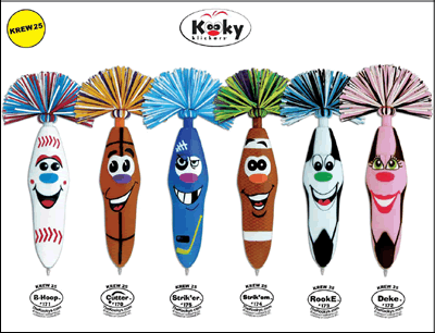 Kooky Klicker Pens set of 6